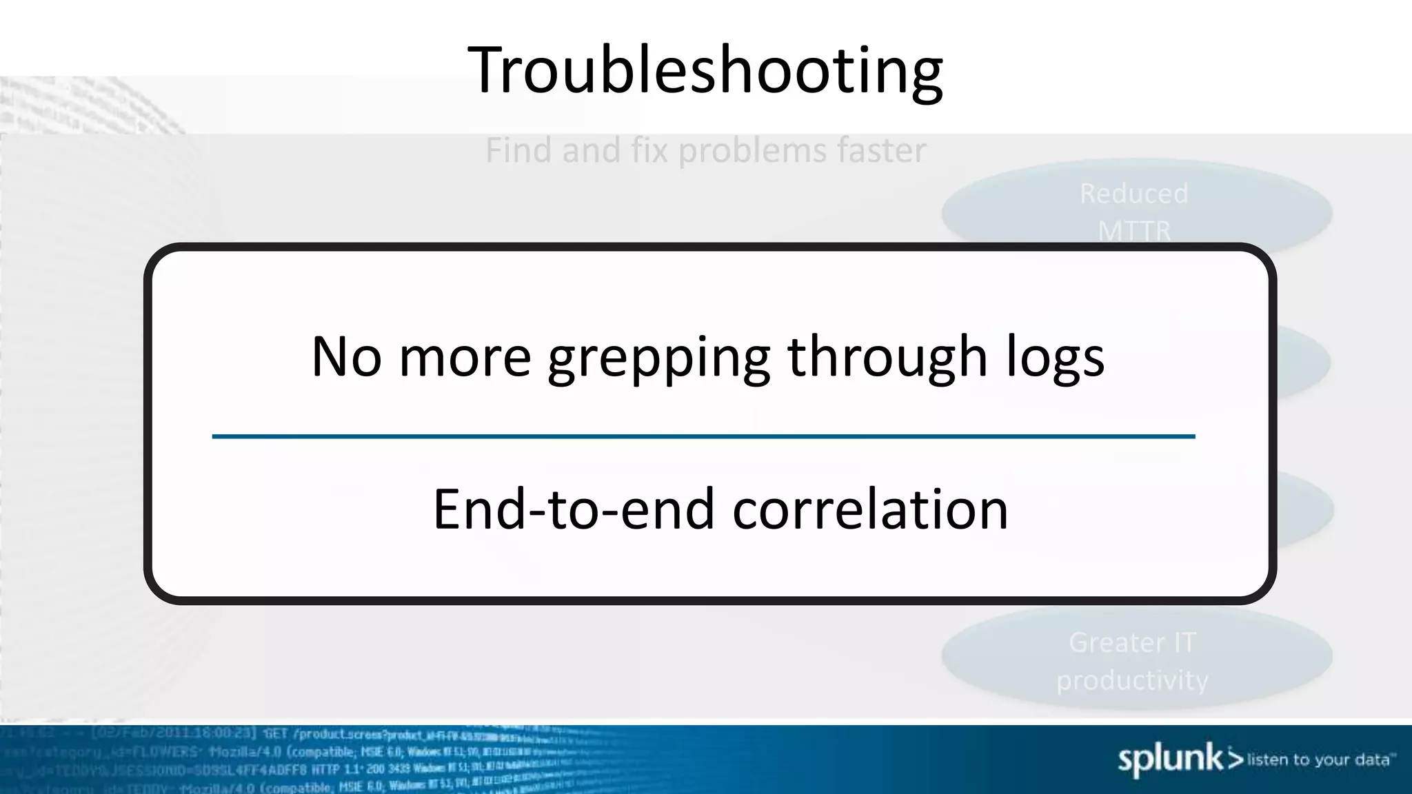 Splunk Enterprise for IT Troubleshooting | PPTX