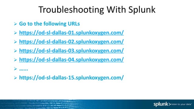 Splunk Enterprise for IT Troubleshooting | PPTX