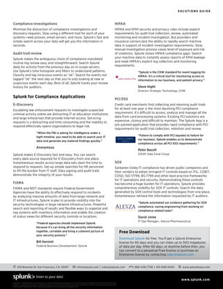 Splunk for compliance | PDF