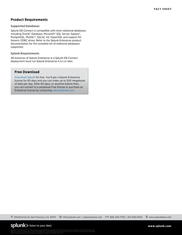 Splunk For Dbconnect Pdf 