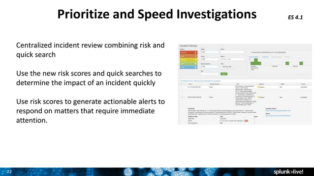 Splunk for Enterprise Security Featuring UBA | PPT
