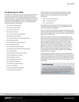 Splunk for fisma | PDF