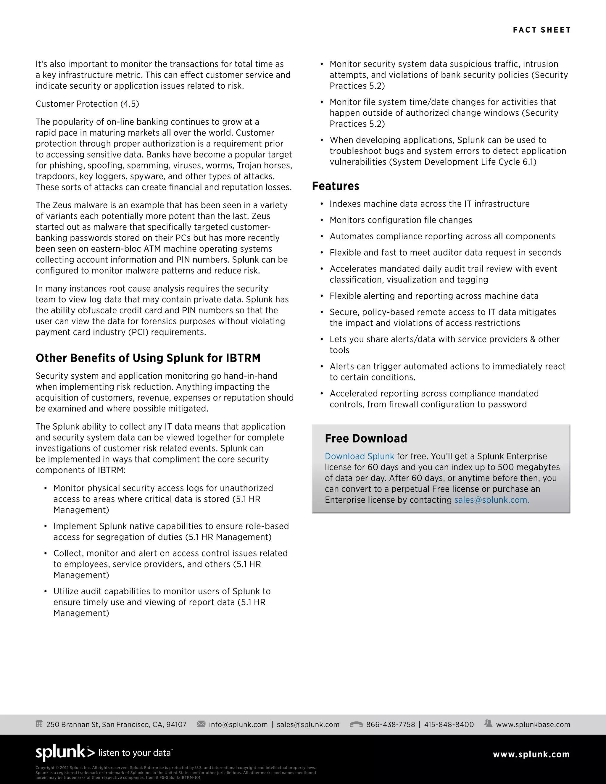 Splunk for ibtrm | PDF