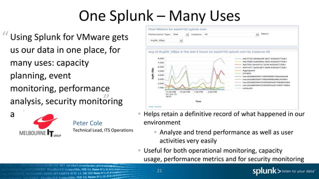 Splunk for vmware virtualization customer presentation | PPTX