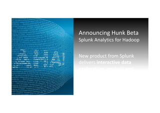 Splunk hunkbeta | PPT