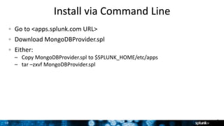 Splunk's Hunk: A Powerful Way to Visualize Your Data Stored in MongoDB | PPTX