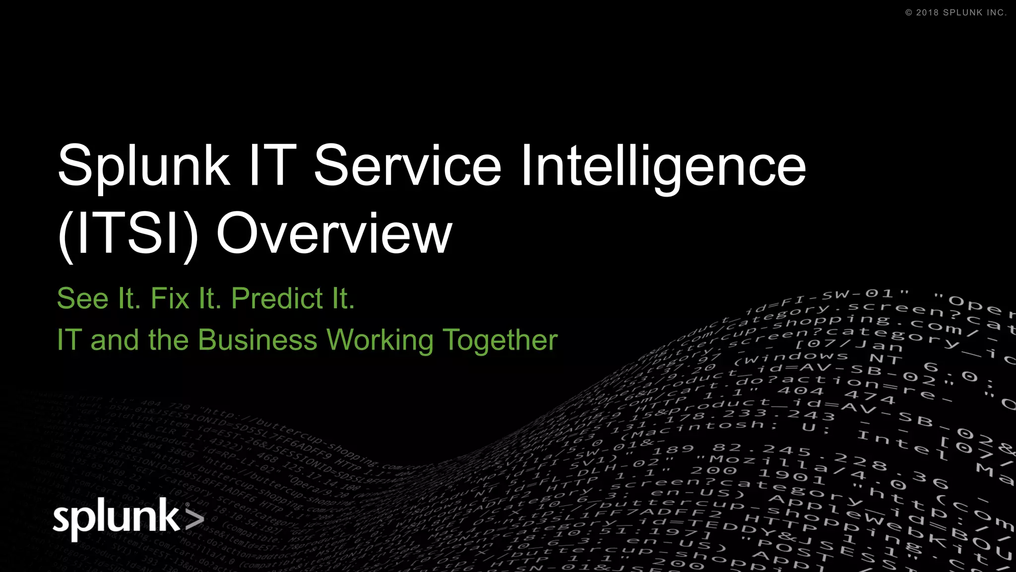 Splunk IT Service Intelligence Overview - AIOps Roundtable Bern | PDF