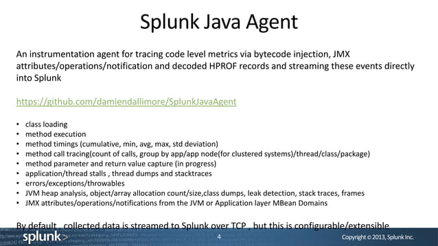 Splunk Java Agent | PPTX