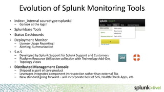 Monitoring Splunk: S.o.S, DMC, and Beyond | PPT