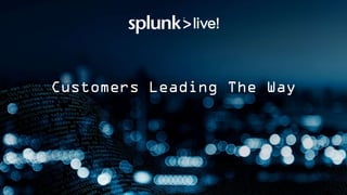 SplunkLive! Splunk for IT Operations | PPT
