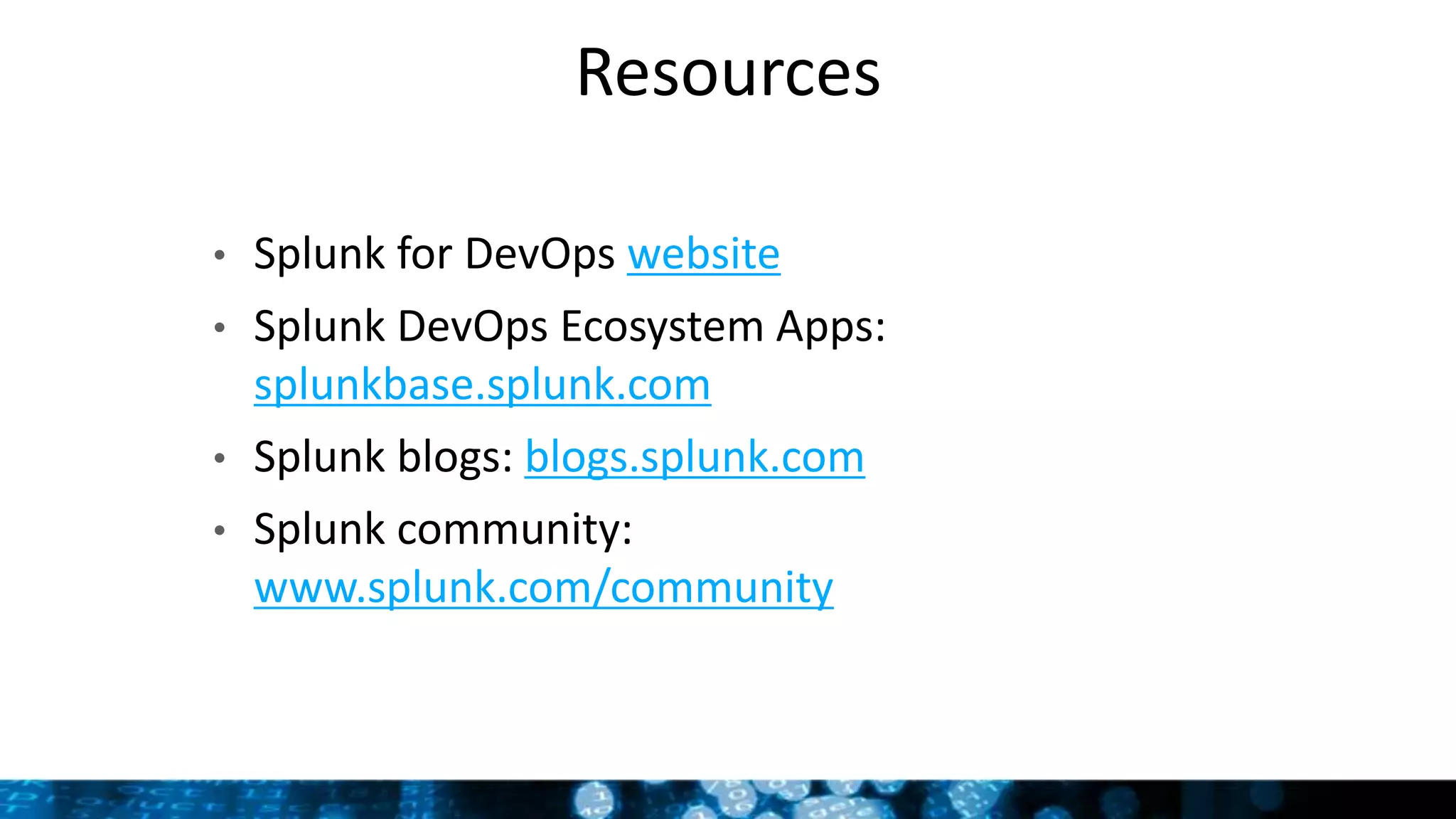 DevOps Powered by Splunk | PPTX | Cloud Computing | Internet