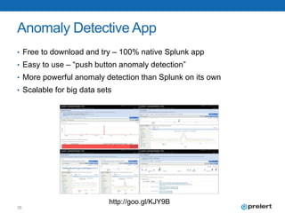 Splunk live! Customer Presentation – Prelert | PPTX