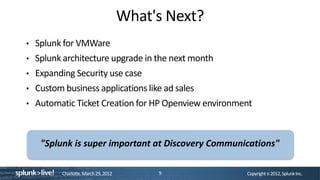 SplunkLive! Charlotte, Discovery Communications | PPTX