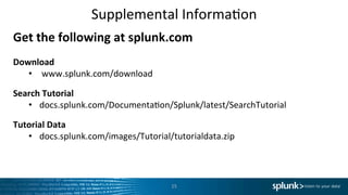 Getting Started with Splunk Enterprise | PDF