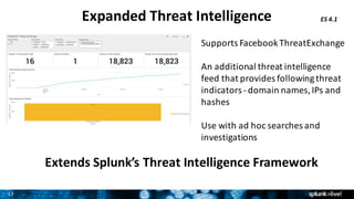 SplunkLive Melbourne Enterprise Security & User Behavior Analytics | PPT