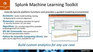 Machine Learning + Analytics in Splunk | PDF