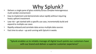 SplunkLive! Customer Presentation – Nissan | PPTX