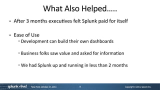 SplunkLive New York 2011: DealerTrack | PDF | Computing | Technology ...