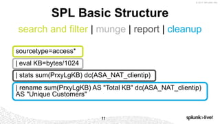 SplunkLive! Zurich 2017 - The Power of SPL | PPT