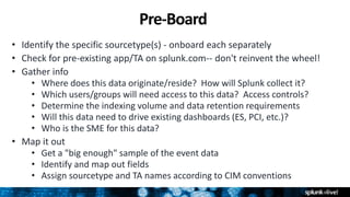 SplunkLive! Presentation - Data Onboarding with Splunk | PPT