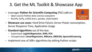 Splunk for Machine Learning and Analytics | PPTX