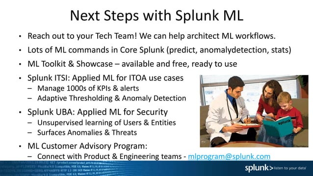 Splunk for Machine Learning and Analytics | PPT