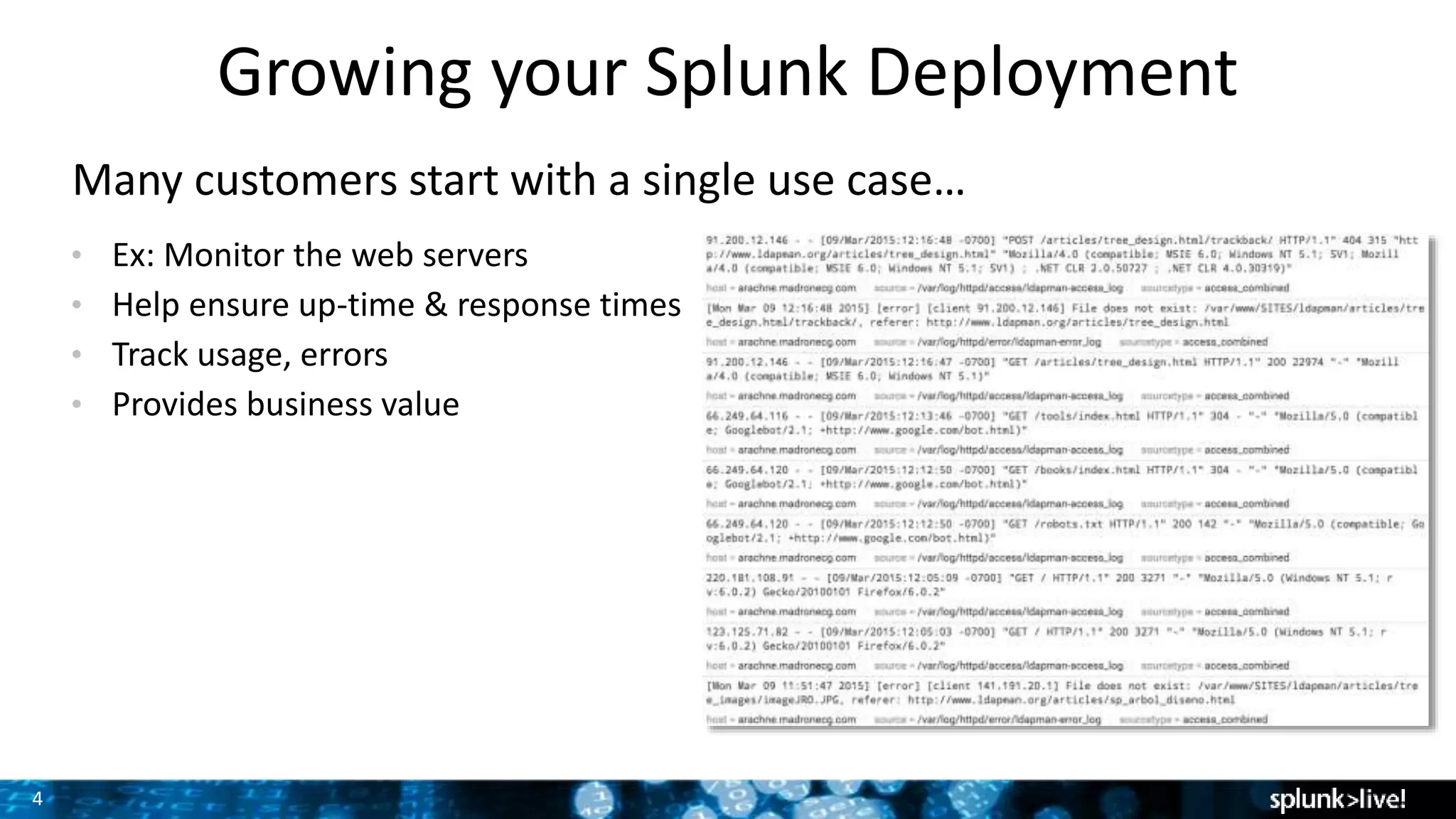 Taking Splunk to the Next Level - Architecture | PPTX