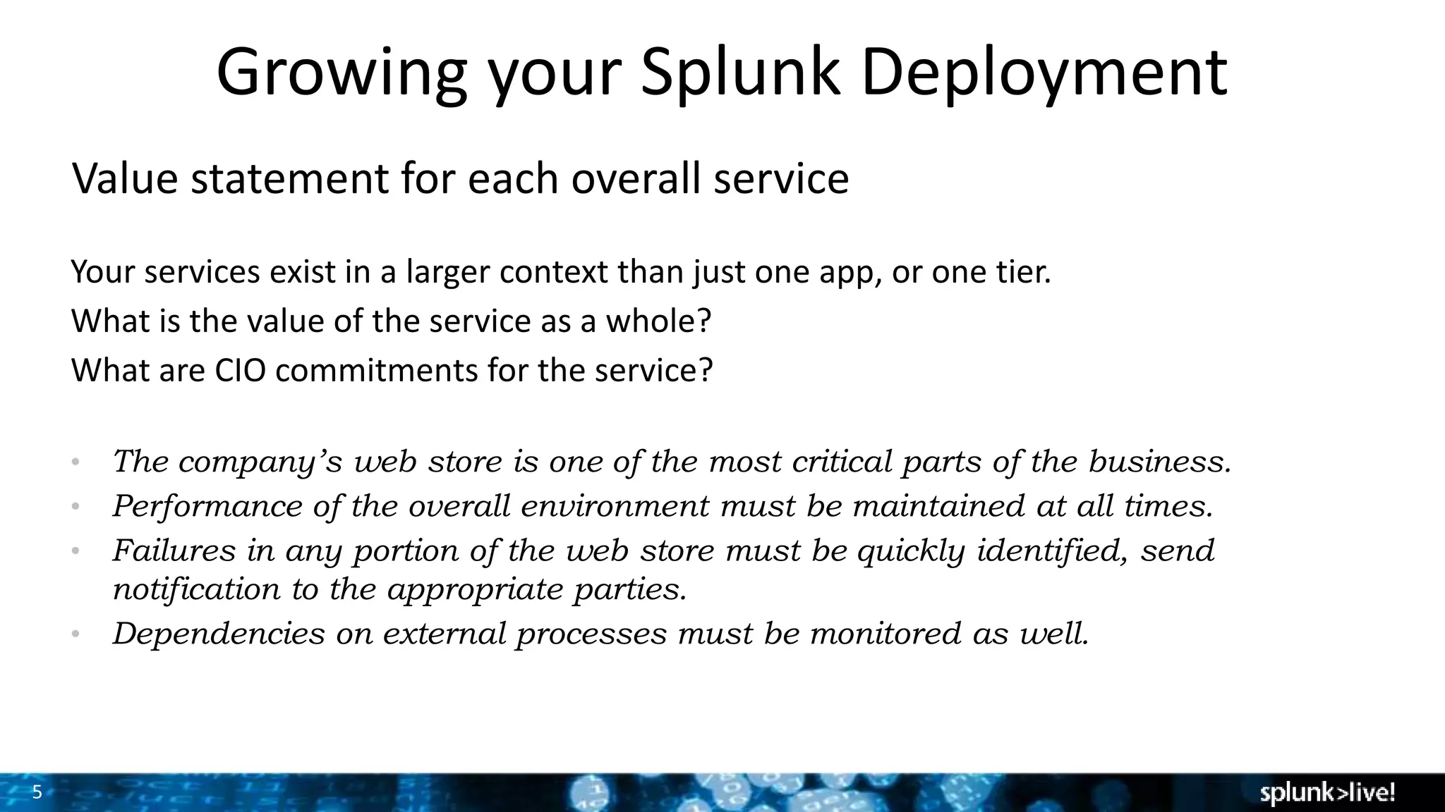 Taking Splunk to the Next Level - Architecture | PPTX