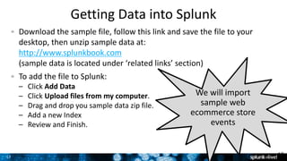 Getting Started with Splunk Breakout Session | PPTX | Databases | Computer Software and Applications