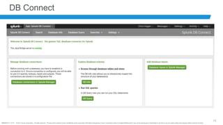 Monitoring a Database Driven System Utilizing Splunk's DB Connect | PPTX