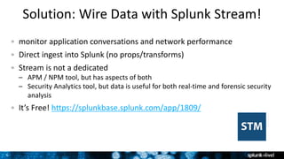 Splunk Stream - Einblicke in Netzwerk Traffic | PPTX