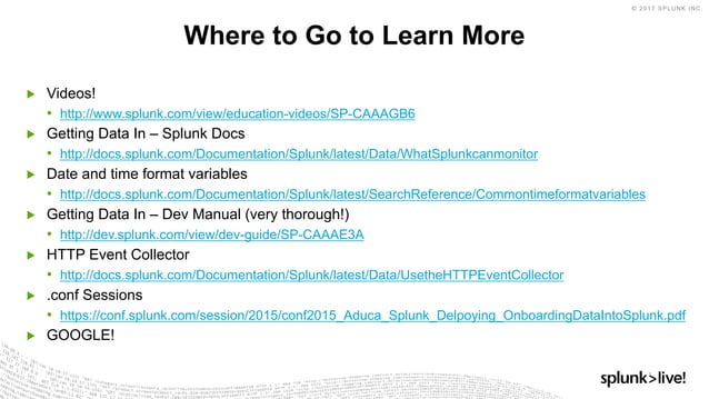 Splunk Data Onboarding Overview - Splunk Data Collection Architecture | PDF | Operating Systems ...