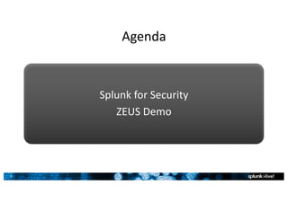 SplunkLive! Warsaw 2016 - Splunk for Security | PPT