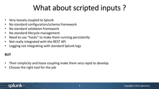 Splunk Modular Inputs / JMS Messaging Module Input | PPTX