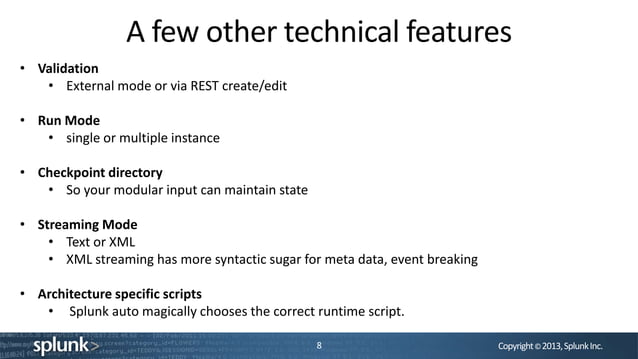Splunk Modular Inputs Jms Messaging Module Input Ppt
