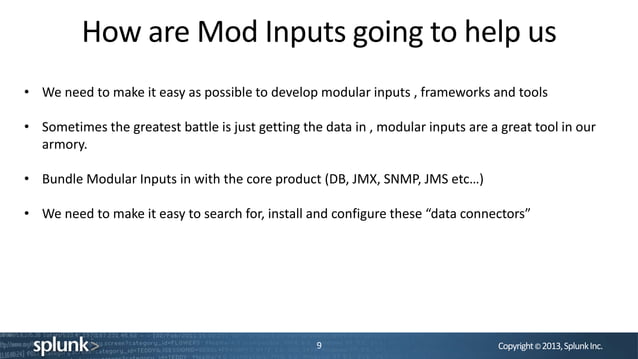 Splunk Modular Inputs Jms Messaging Module Input Ppt