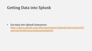 Splunk overview | PPTX