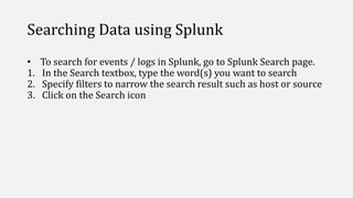 Splunk overview | PPTX