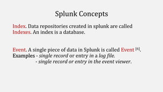 Splunk overview | PPTX