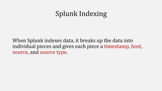 Splunk overview | PPTX