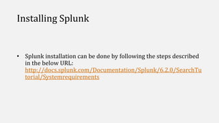 Splunk overview | PPTX