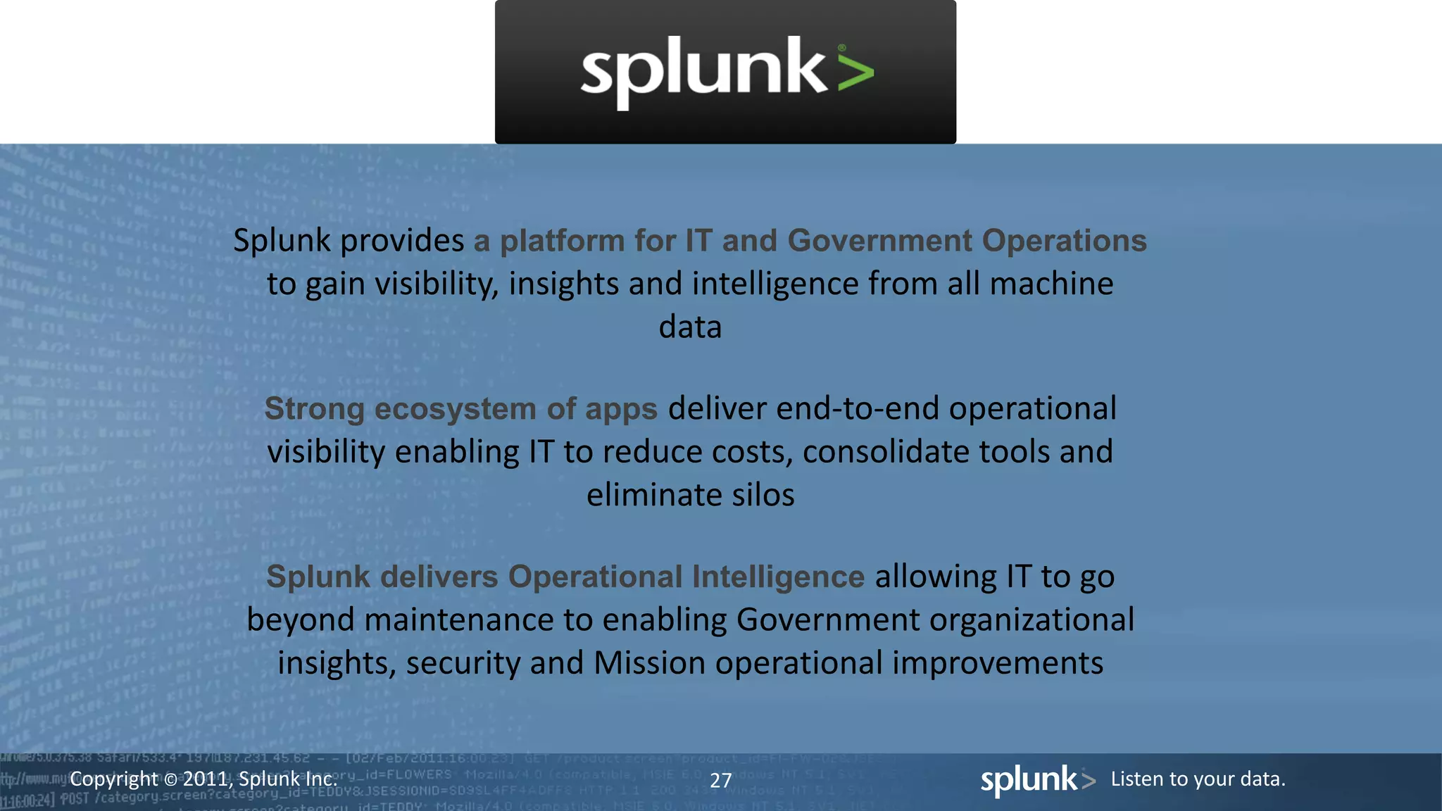 Splunk sales presentation | PPTX