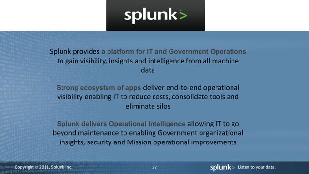 Splunk sales presentation | PPTX | Databases | Computer Software and ...