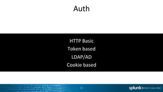Splunk's api how we built it | PDF