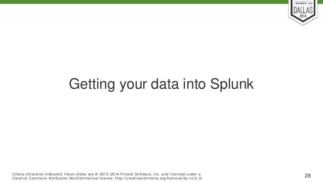SpringOne2GX 2014 Splunk Presentation