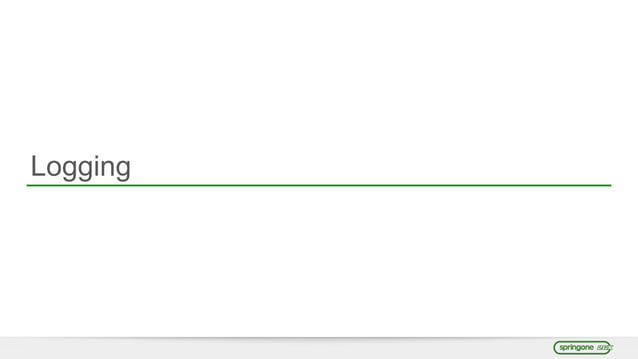 Integrating Splunk into your Spring Applications | PPT