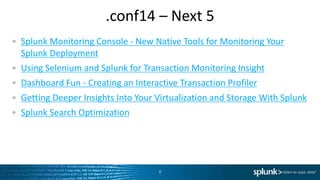 Splunk What's New - Nov 2014 | PPT