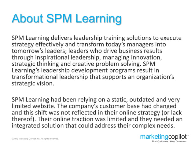 SPM Case Study | PPT
