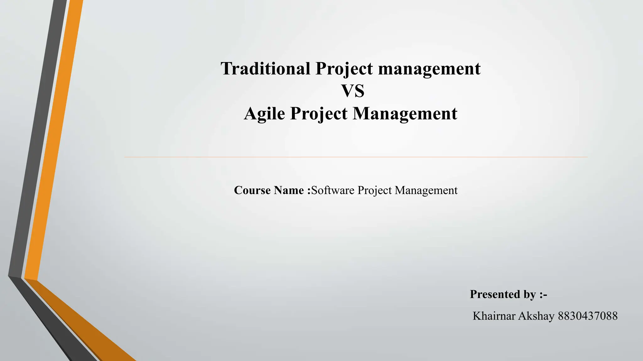 Traditional Project management vs Agile project management.pptx
