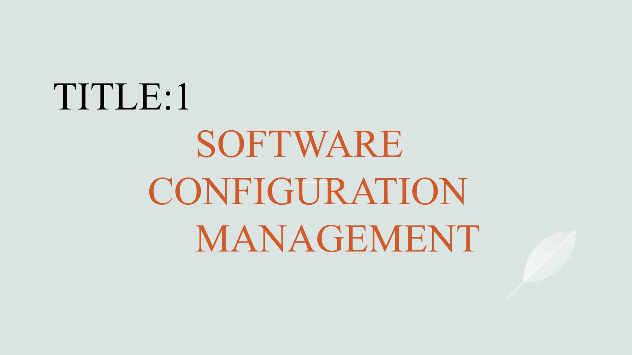 oftware Configuration Management& Managing Contract | PPT